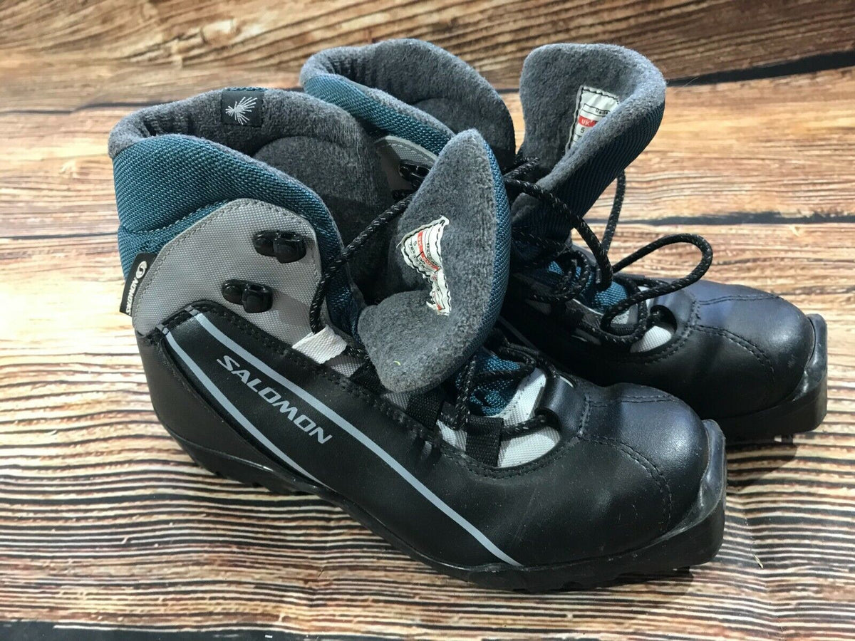 SALOMON Nordic Cross Country Ski Boots Size EU38 US6.5 SNS Profil 2327 ...