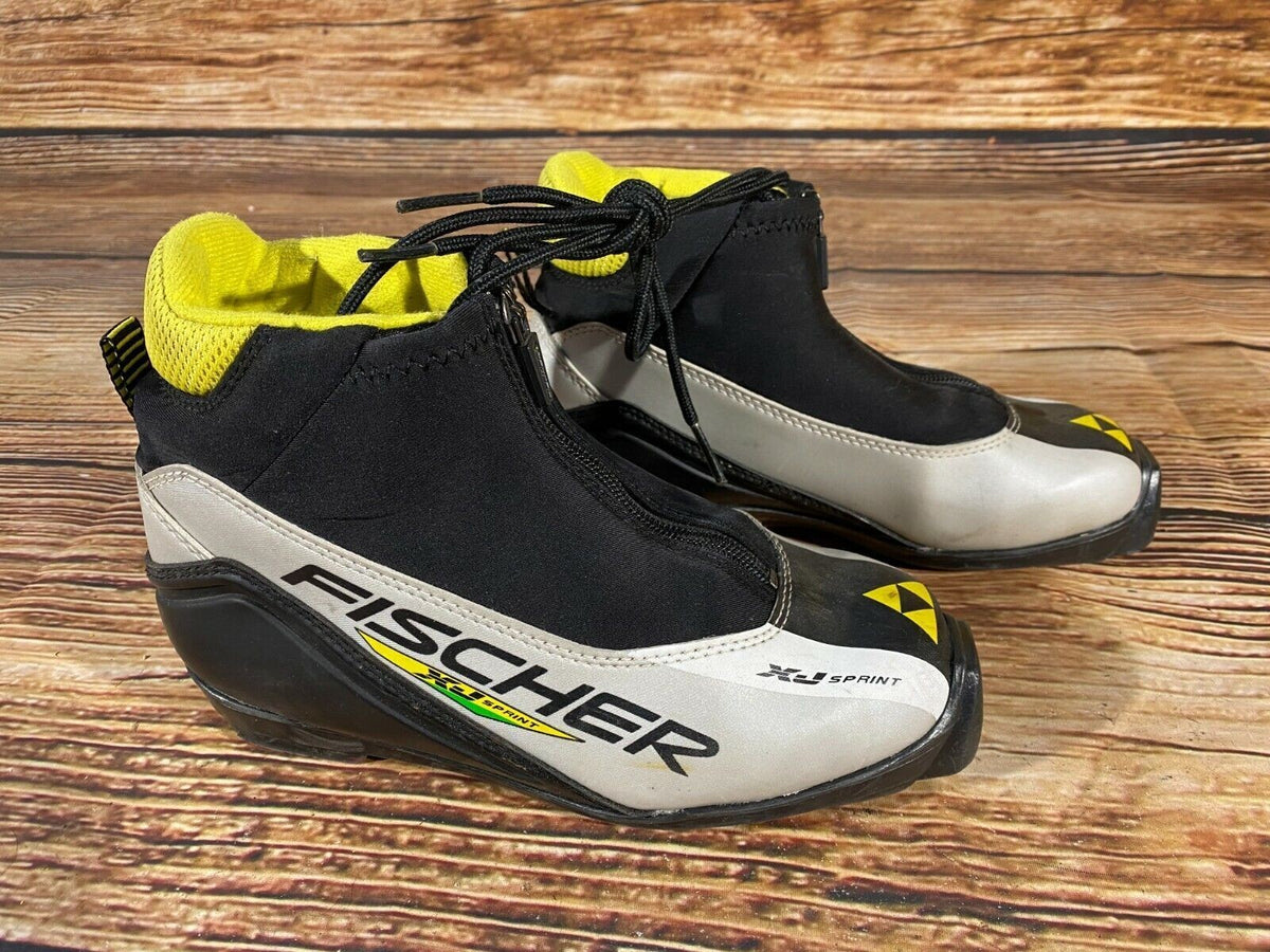 Fischer XJ Sprint Nordic Cross Country Ski Boots Size EU37 US5 SNS pro ...