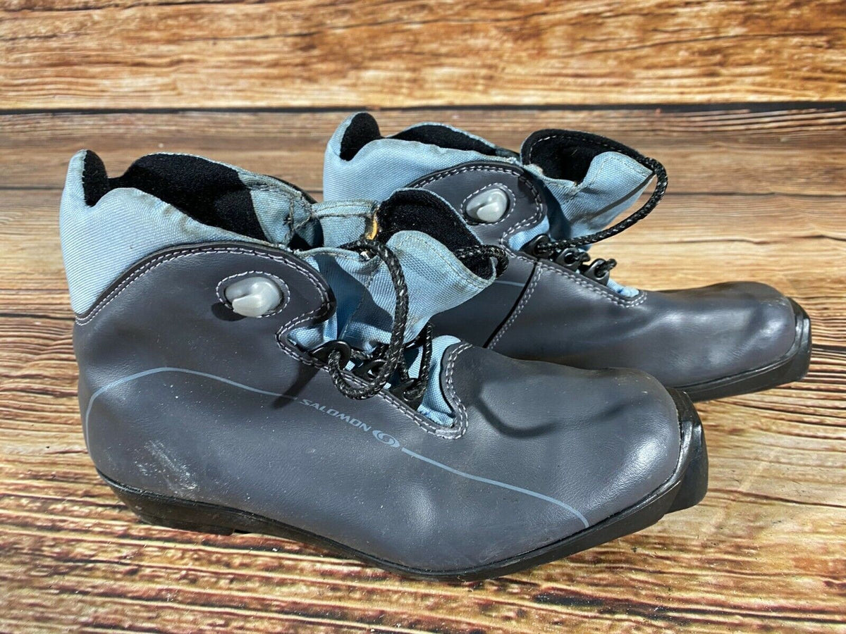 SALOMON Nordic Cross Country Ski Boots Size EU38 US6 SNS profil 2010 ...